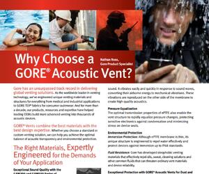 为什么选择GORE声学透气产品 | Gore